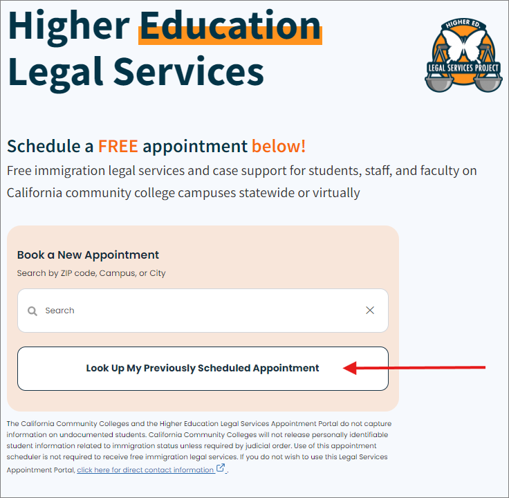 Look Up My Previously Scheduled Appointment – Client Help Center